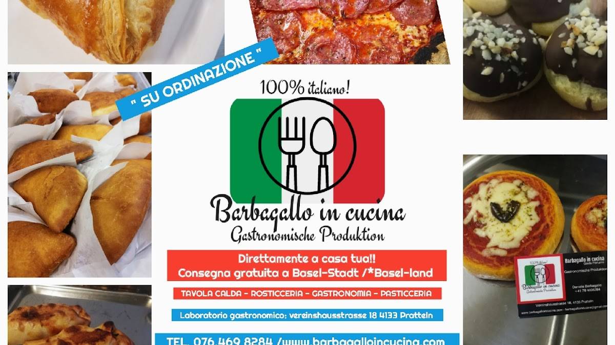 Speisekarte von Barbagallo in cucina GmbH, Birsfelden