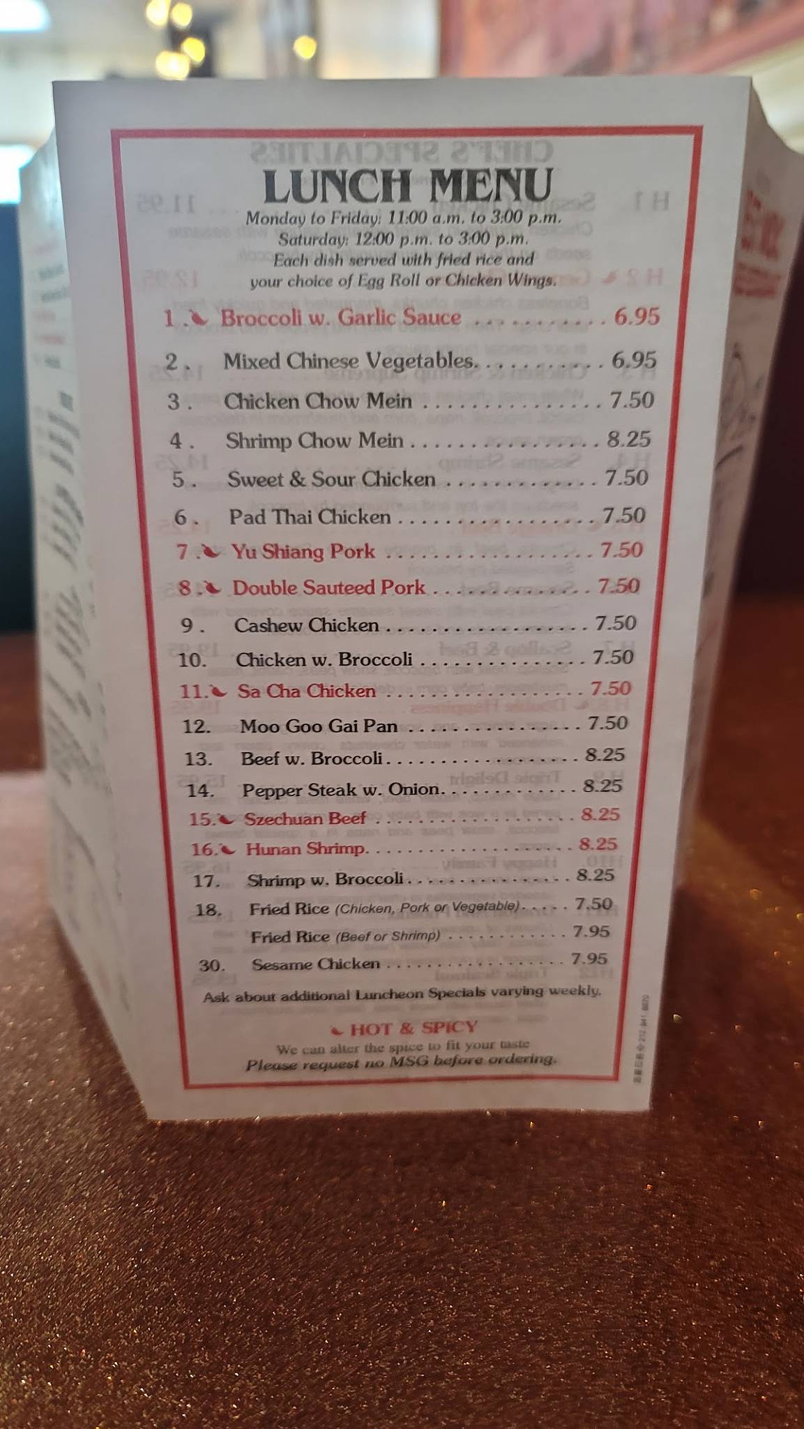 Menu at Best Wok restaurant, Charlotte