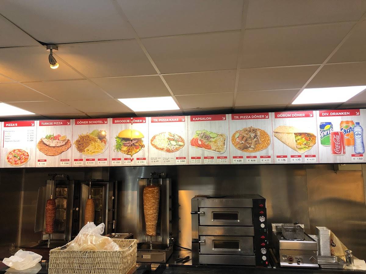 Menu at Beydagi vatan bakkerij, Rotterdam