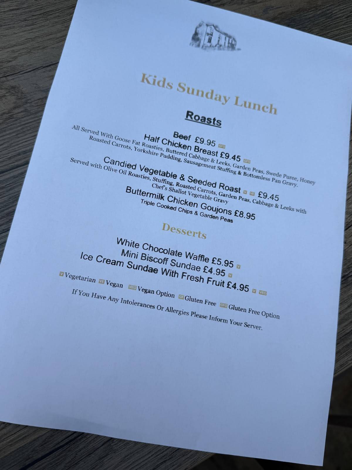 Menu at Bistro 8 restaurant, Blackwood