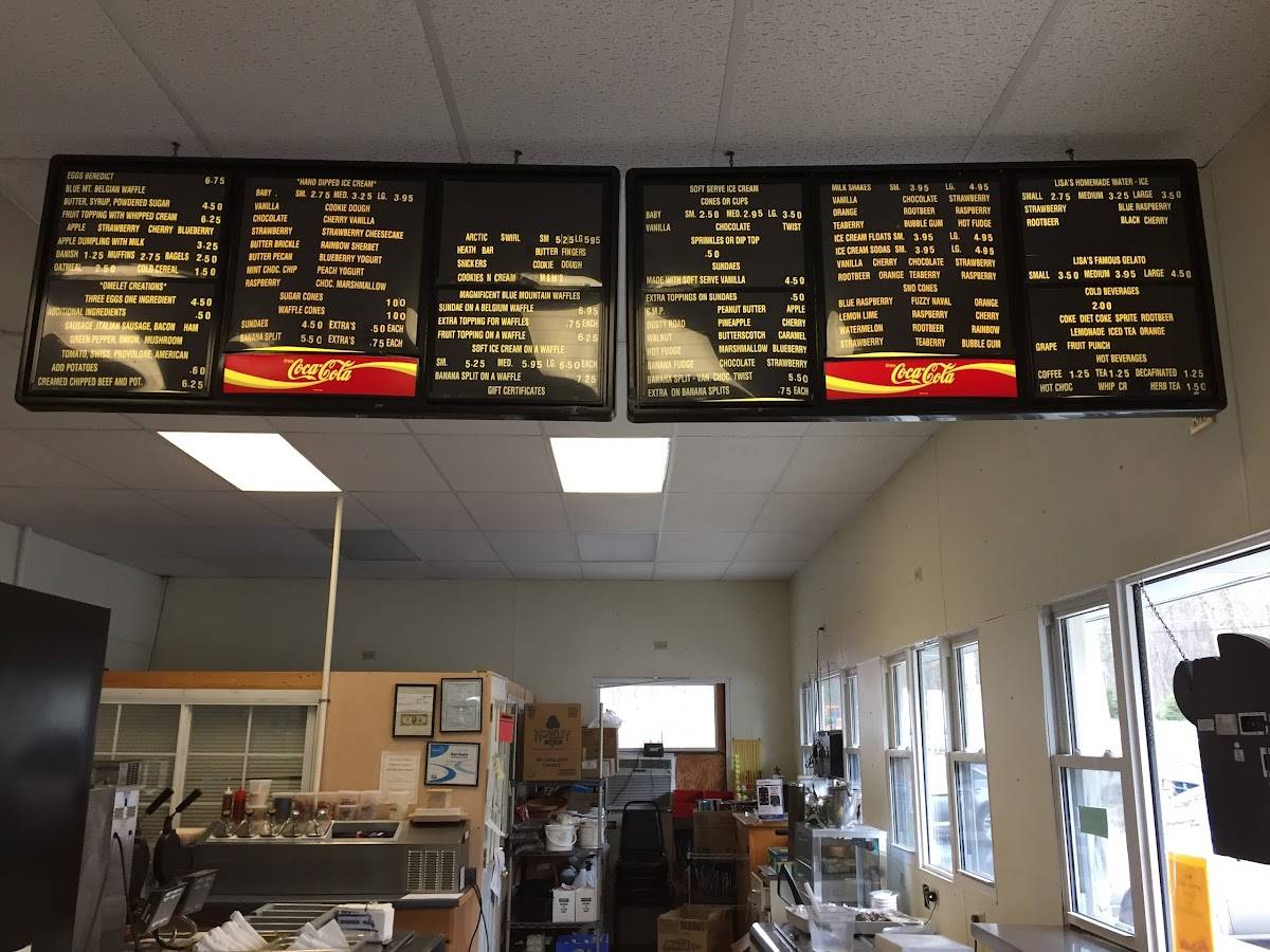 Menu at Blue Mountain Drive-In restaurant, Danielsville, Blue Mountain Dr