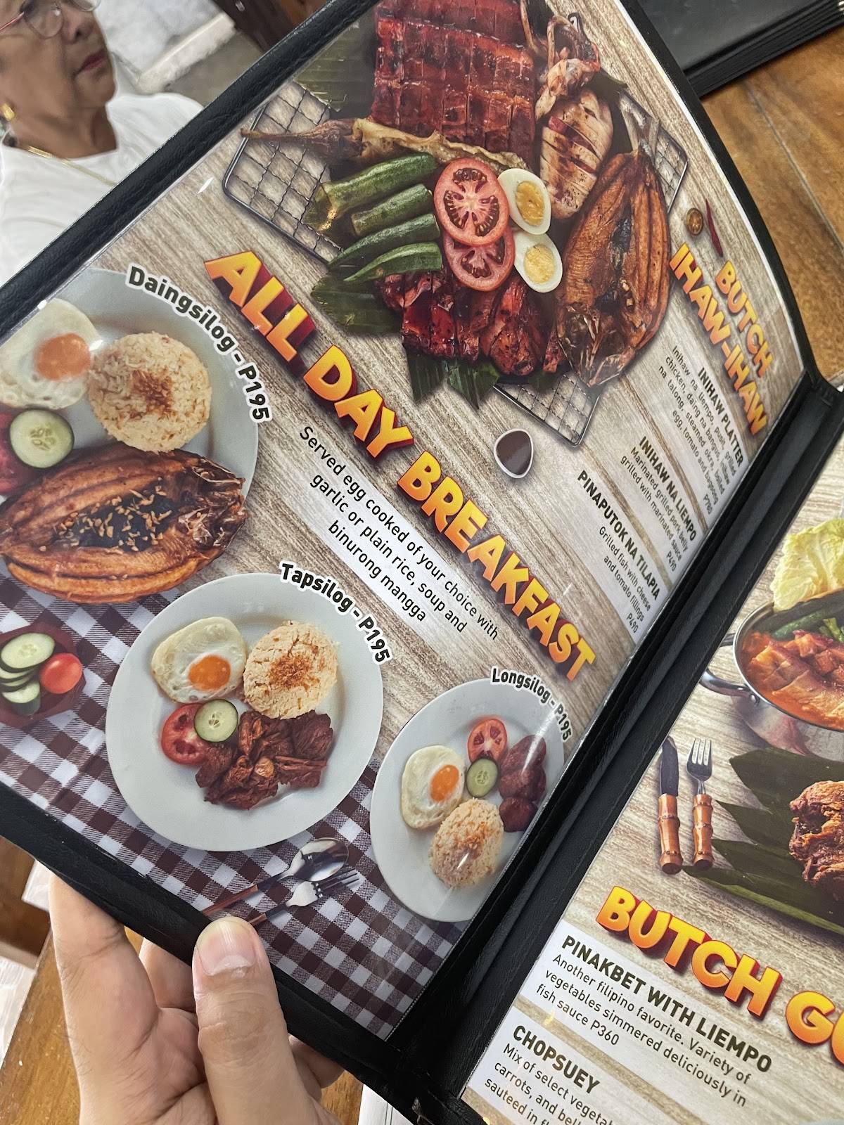 Menu at Butch Seafood & Grill Restaurant, Batangas, 8 National Road
