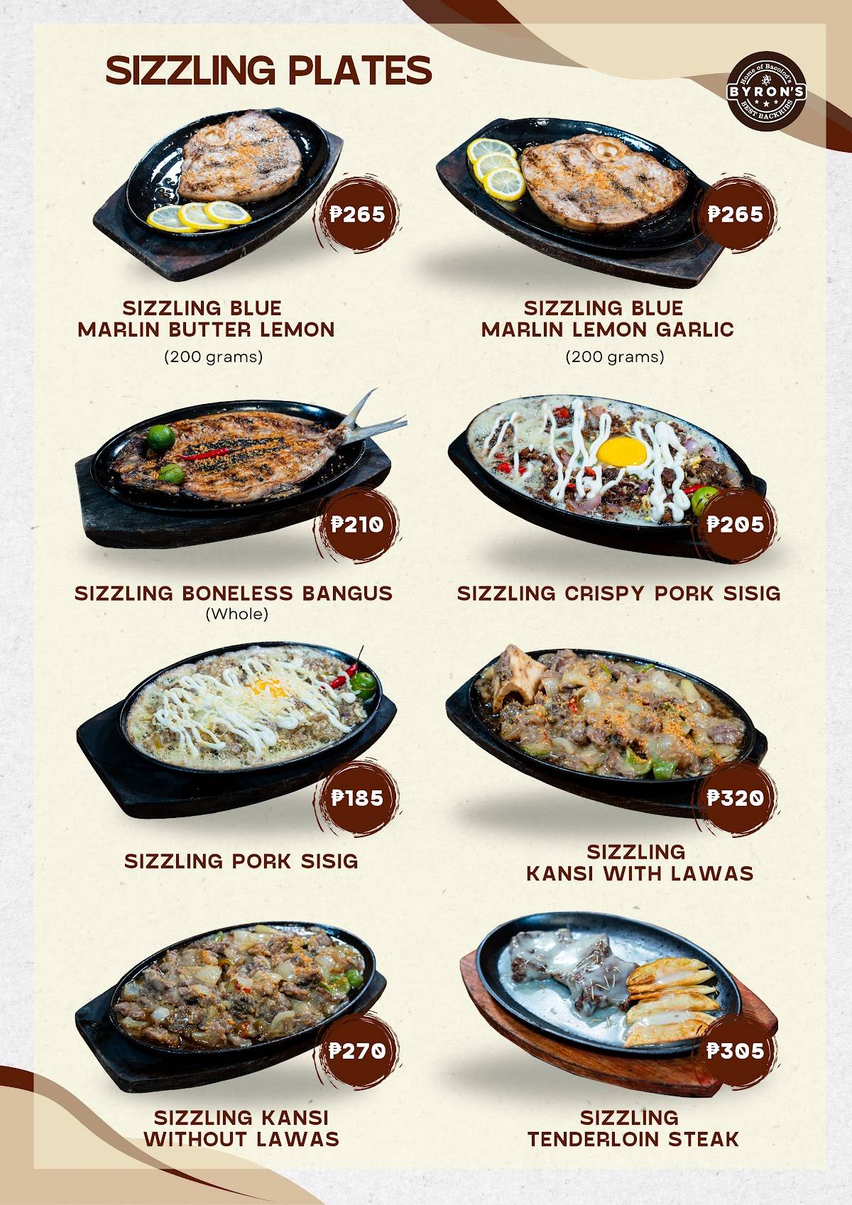 Menu at Byron's - Smallville Iloilo restaurant, Iloilo City, Smallville ...