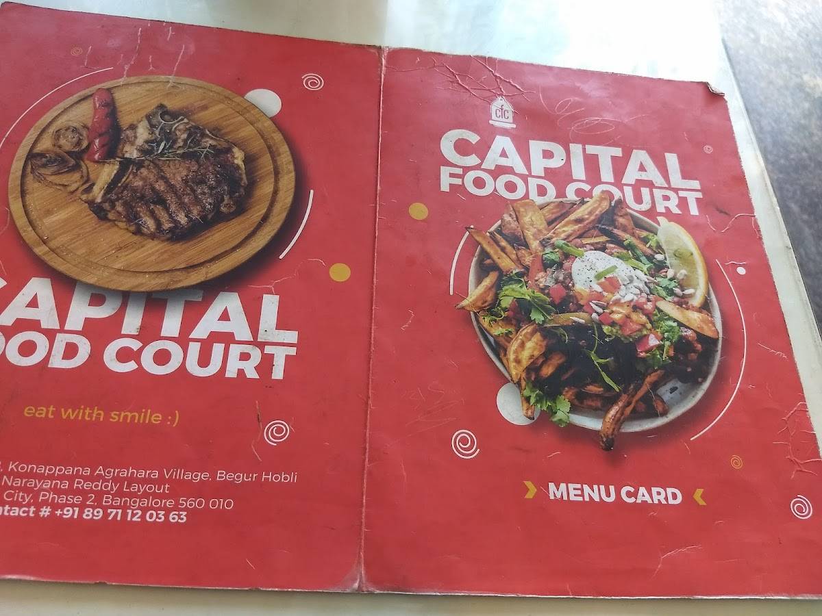 Menu at CFC CAPITAL FOOD COURT, Bengaluru