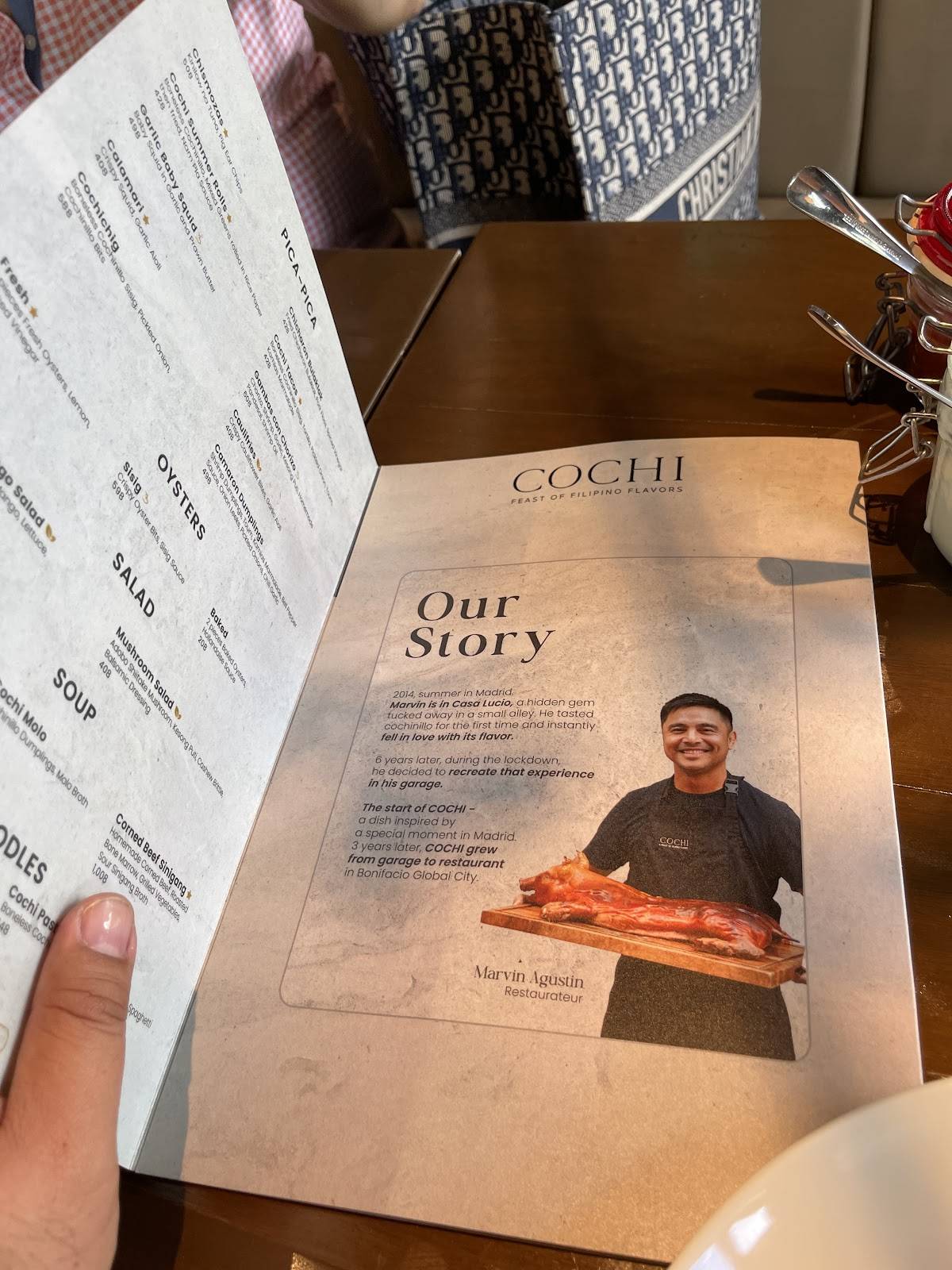 Menu at COCHI by Marvin Agustin restaurant, Taguig