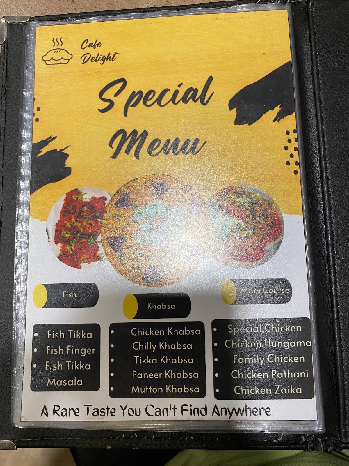 Menu at Cafe Delight Family Restaurant - Borivali East, Mumbai