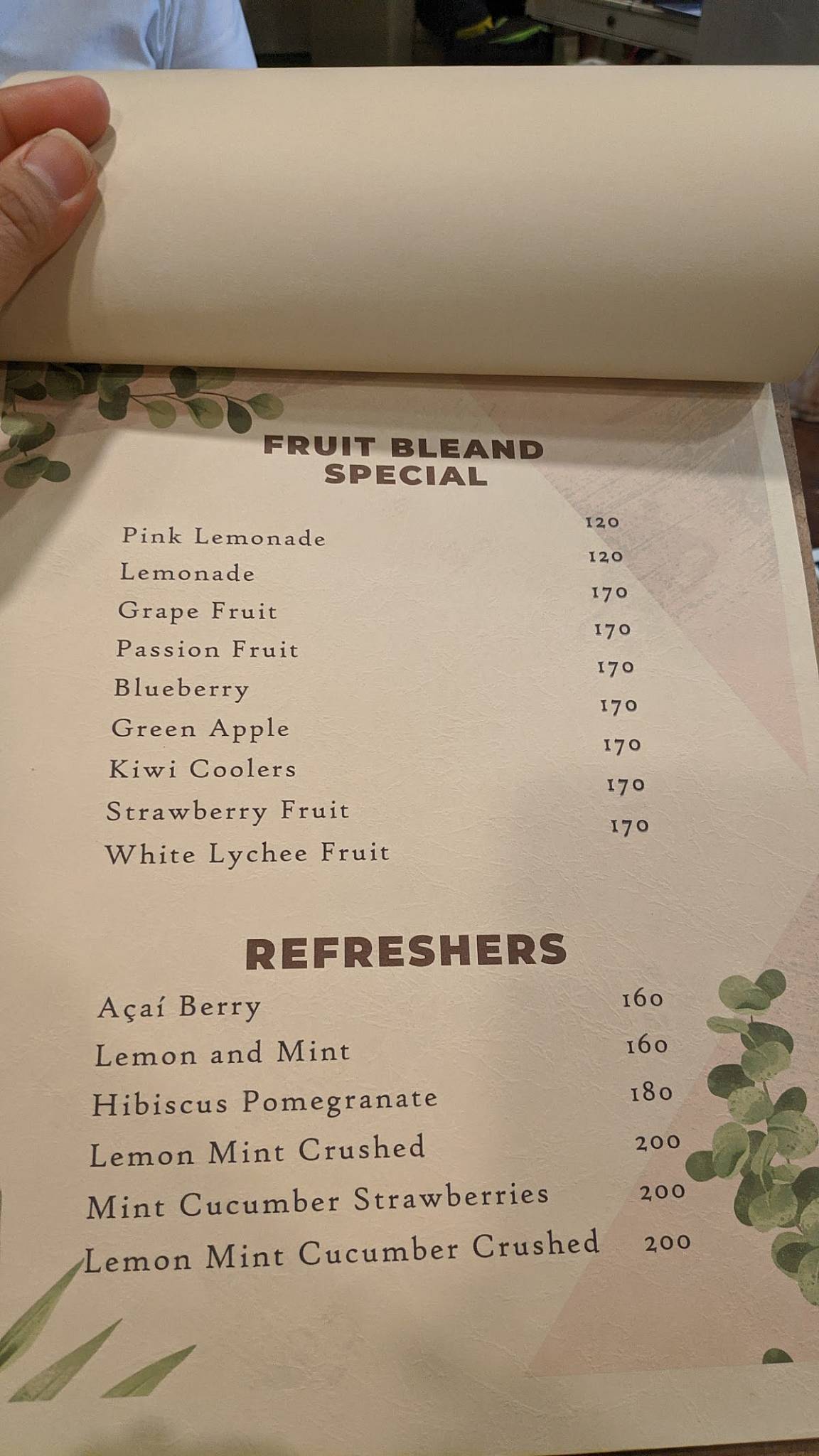 Menu at Calle Cafe by Don Gabriel UST, Dapitan, Manila