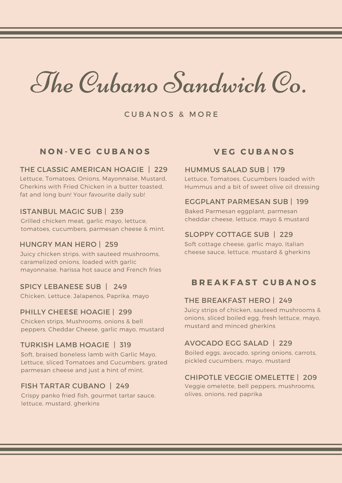 Menu at Chrysalis Restaurants Cloud Kitchen (TCS), Bengaluru