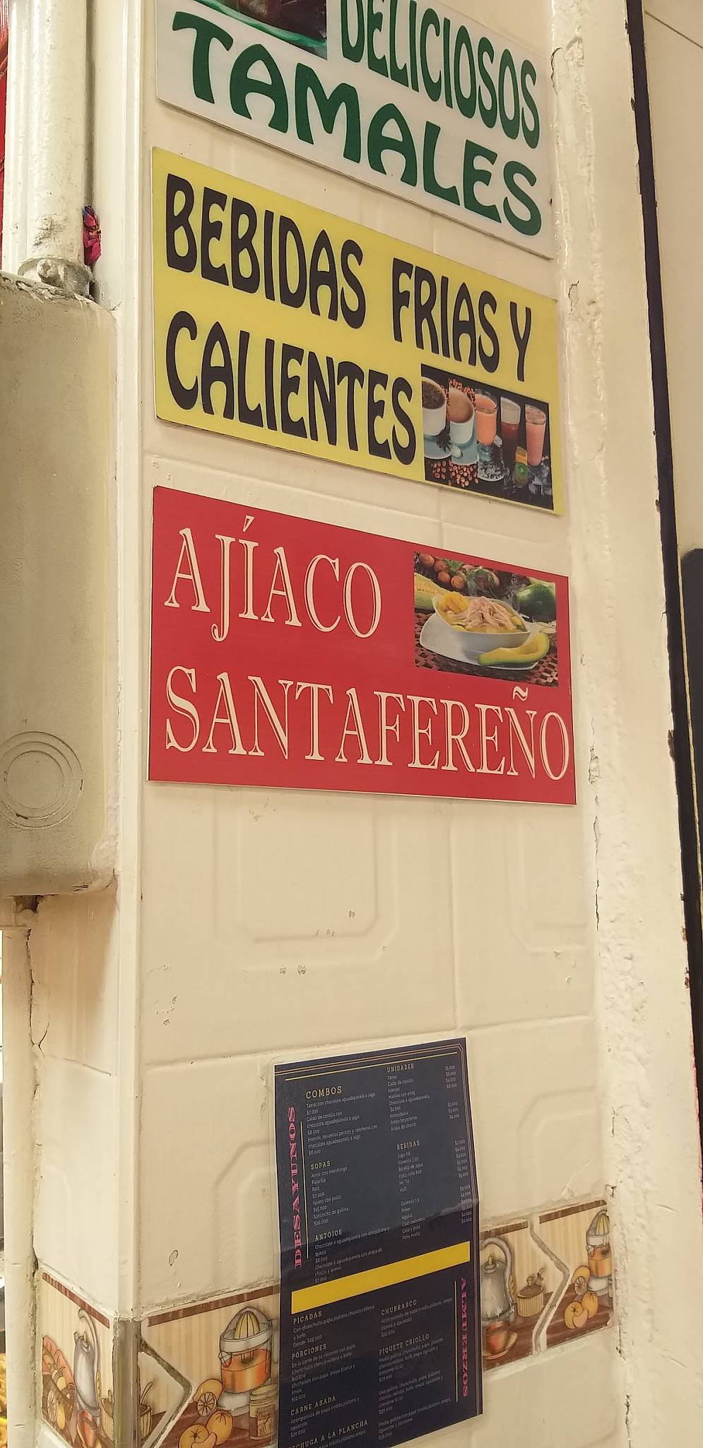 Carta del restaurante Comida Típica Monserrate Ii, Bogotá