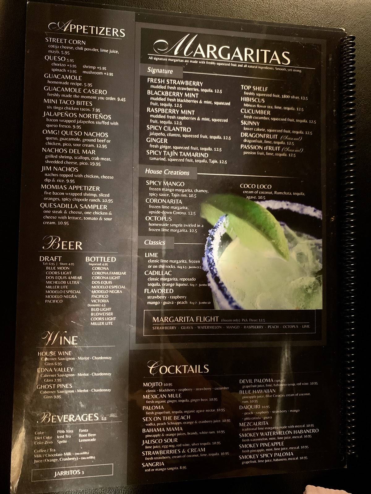 Menu at Condesa Tacos & Tequila restaurant, Dickson