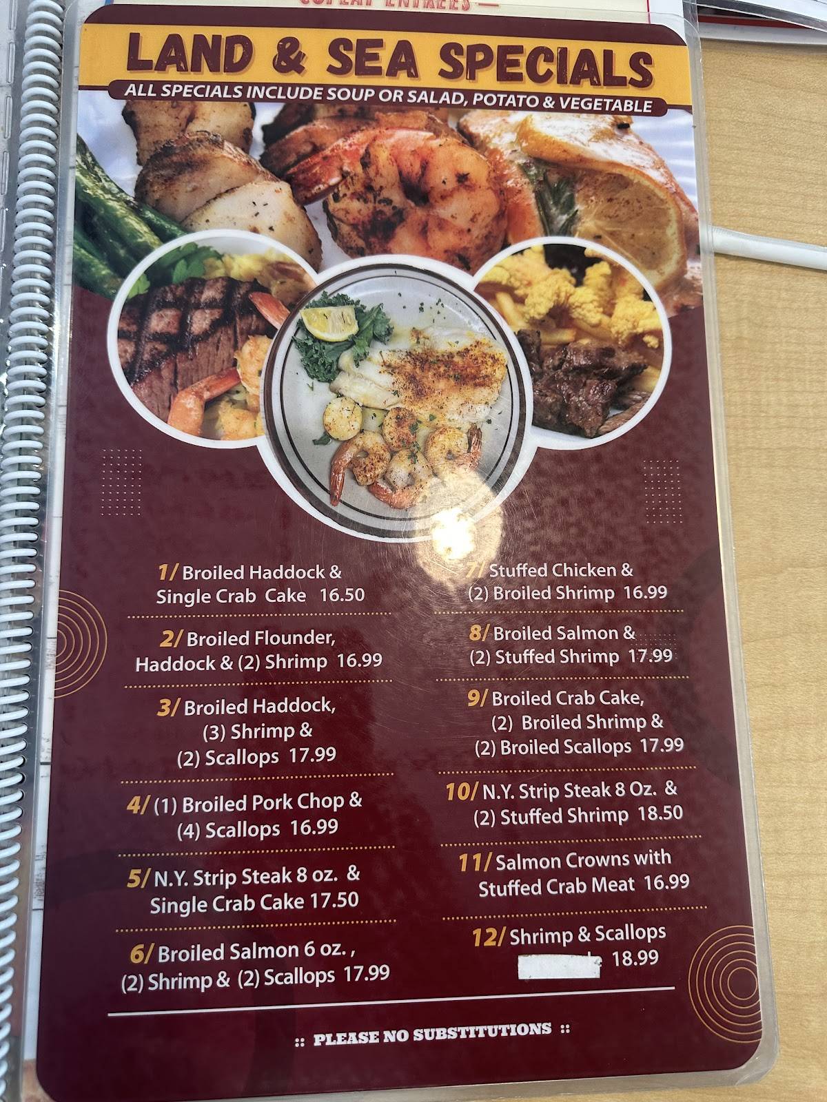 Menu at Coplay Eatery restaurant, Coplay