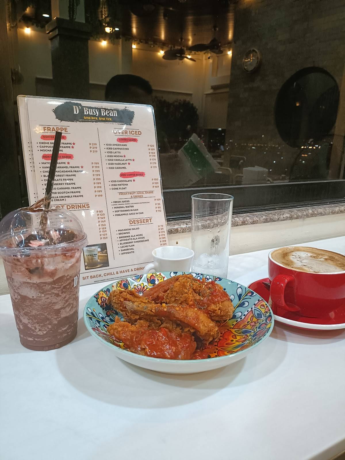 Menu at D' Busy Bean Overlooking Coffee House Taguig, Taguig