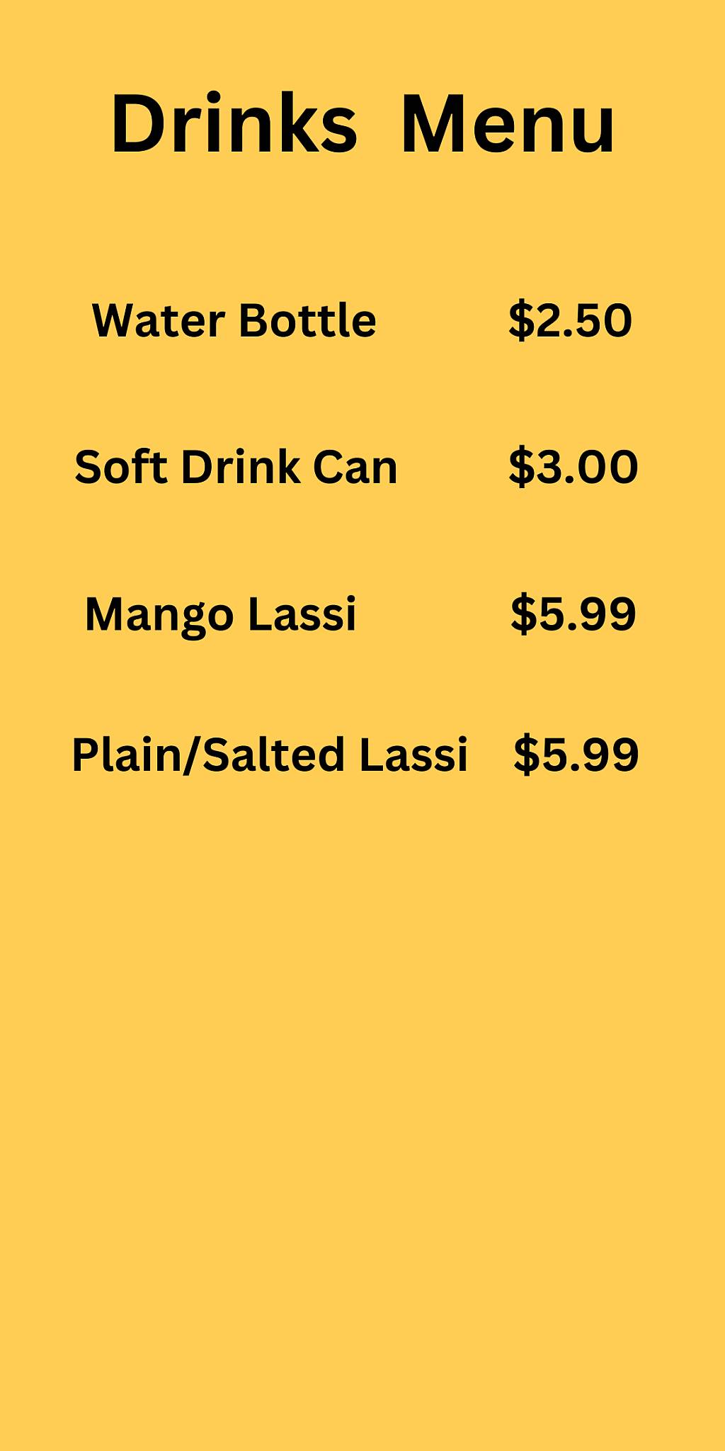 Menu at Delish&Relish Catering Service, Wodonga