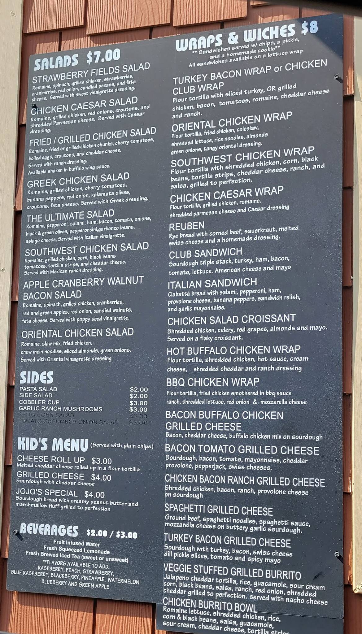 Menu at Dinner’s Ready for you restaurant, Moberly