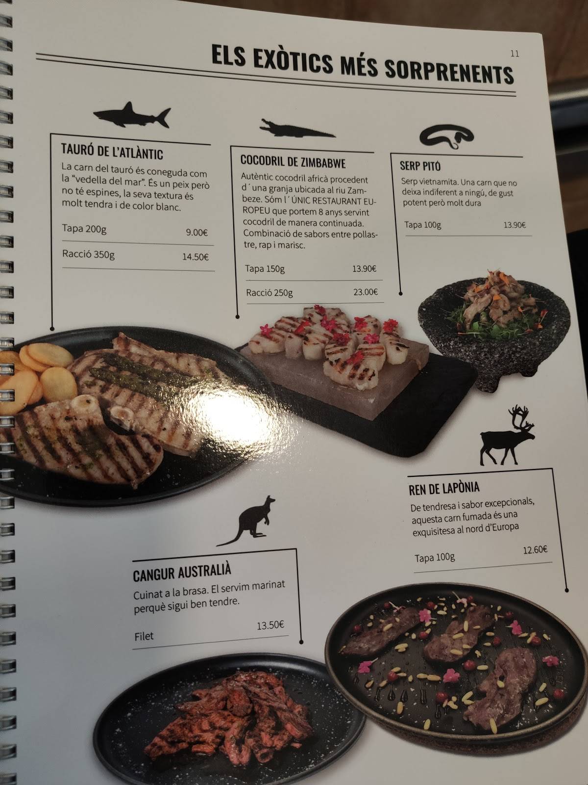 Carta de Restaurant El Santuari Gastronòmic, Las Masías de Voltregá