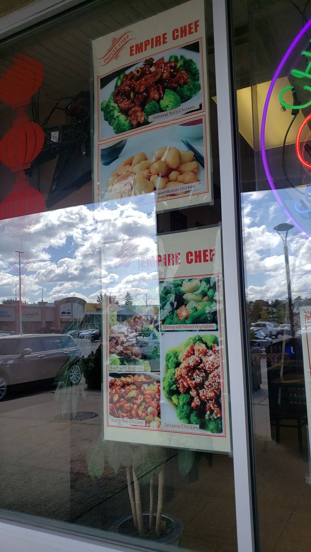 Menu at Empire Chef restaurant, Aurora, Yonge St
