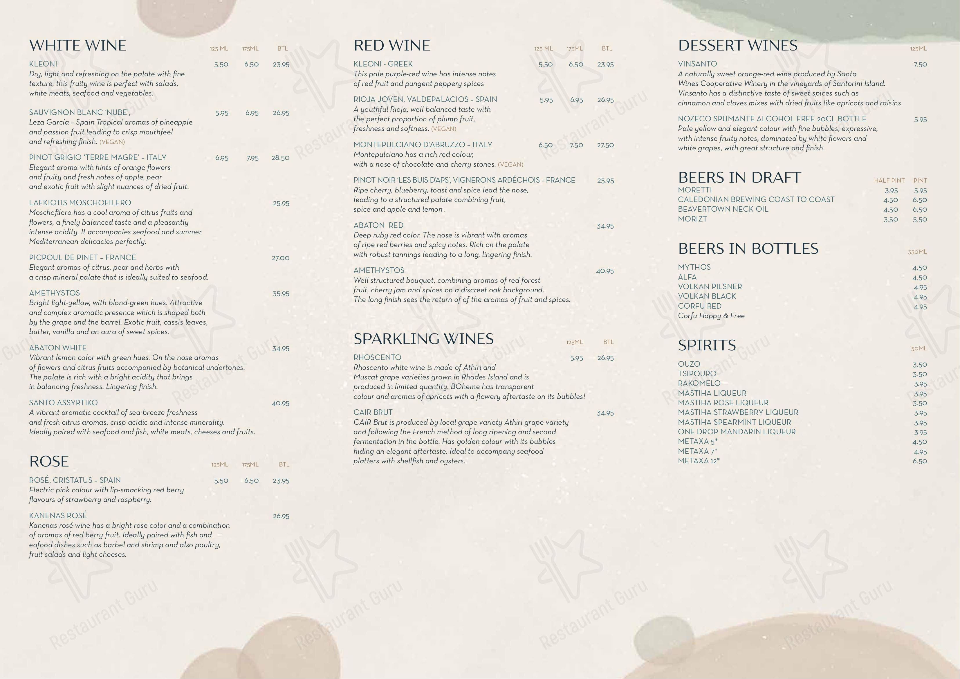 Menu at Fava Restaurant - Greek Kitchen, Edinburgh