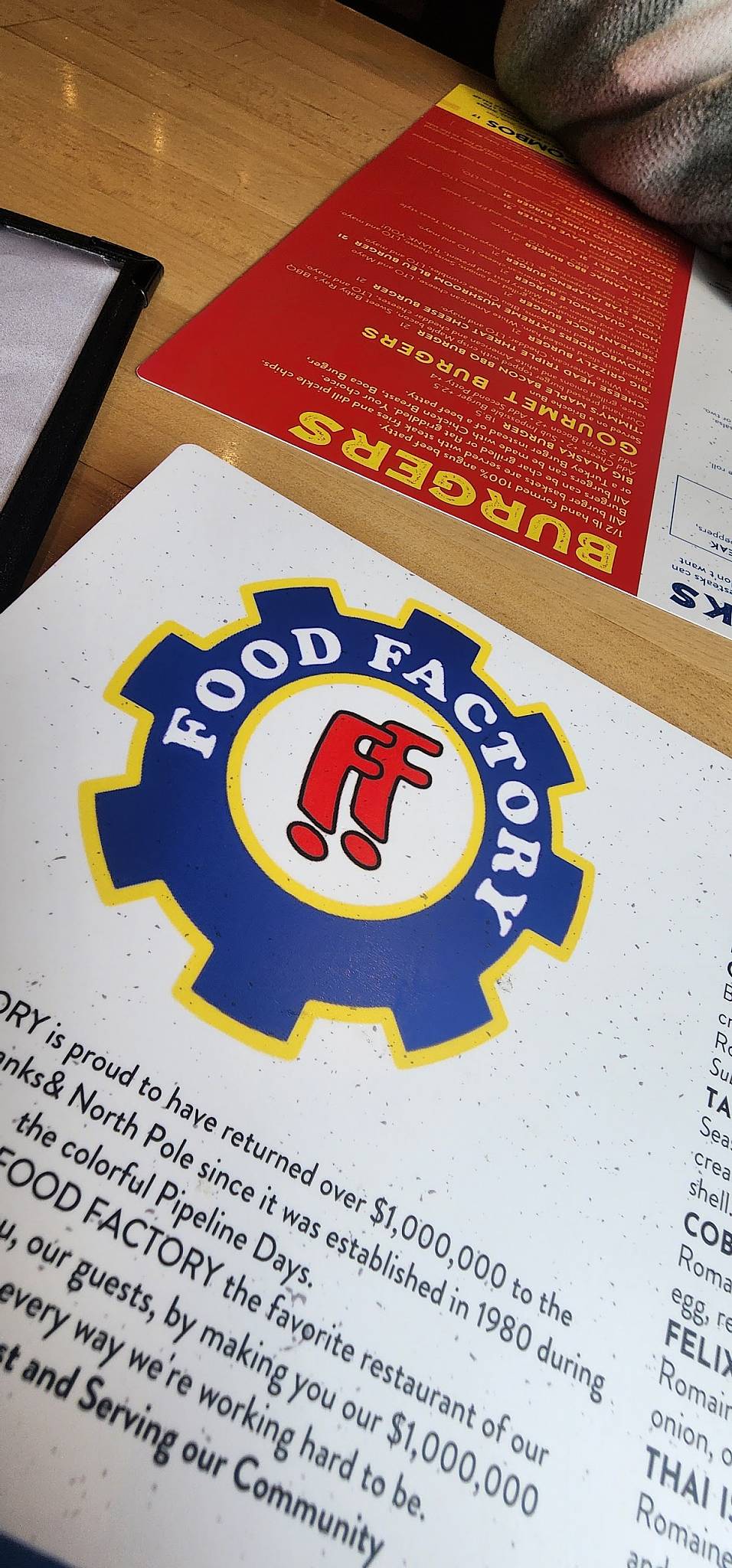 Menu at Food Factory restaurant, Fairbanks, 275 Bentley Trust Rd