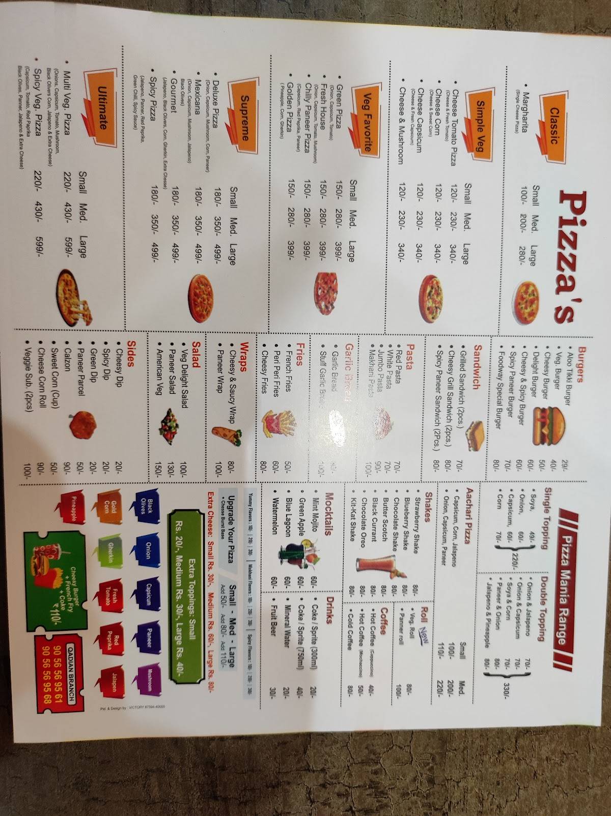 Menu at Foodway, Qadian