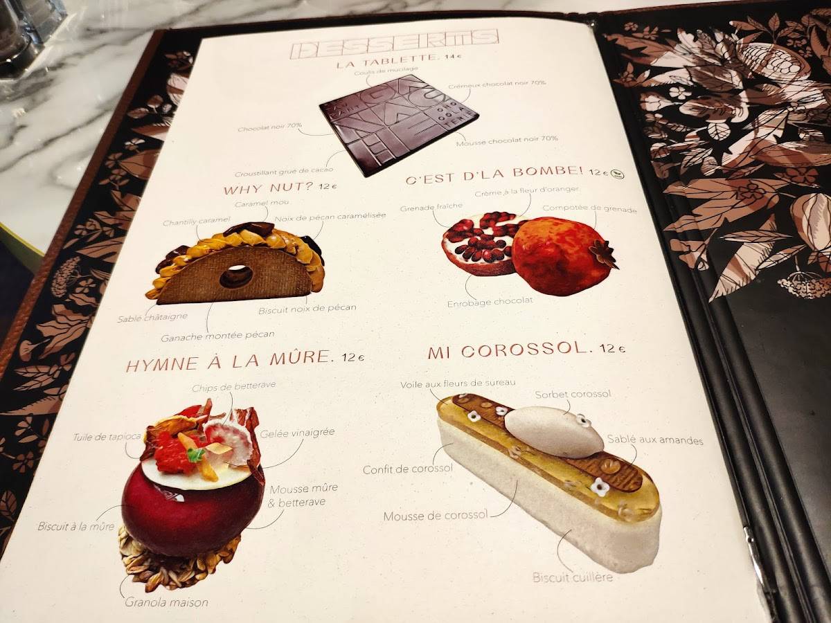 Menu au GANACHE LE RESTAURANT, Bordeaux