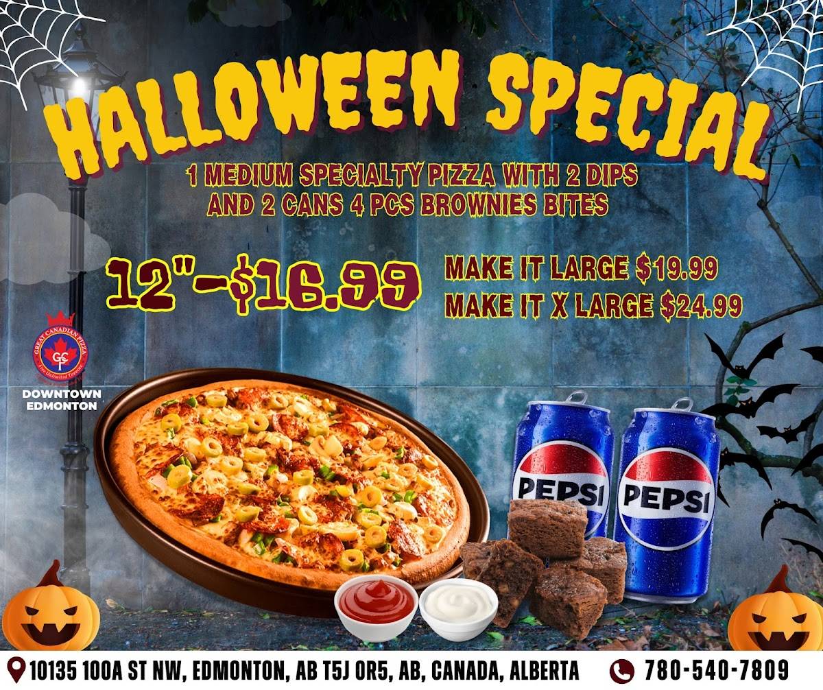 Menu at GREAT CANADIAN PIZZA & DONAIR 100% HALAL restaurant, Edmonton