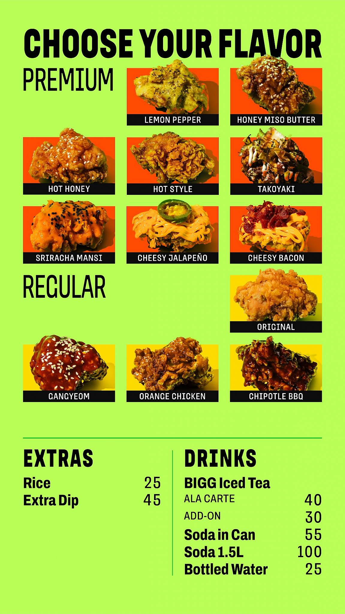 Menu at Gang Gang Chicken - SM City East Ortigas restaurant, Pasig