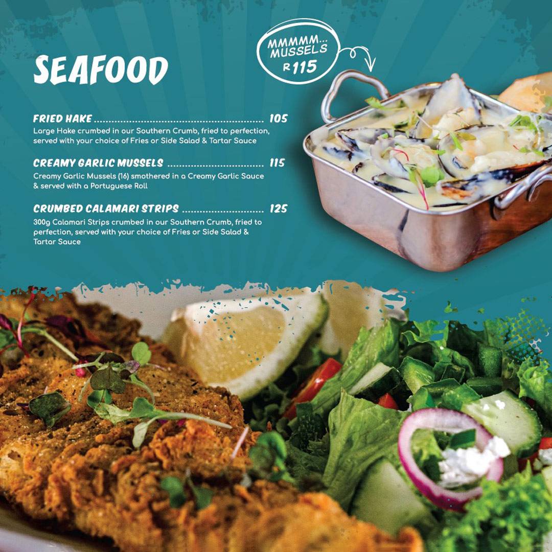 Menu at GrubHouse Diner restaurant, Trichardt