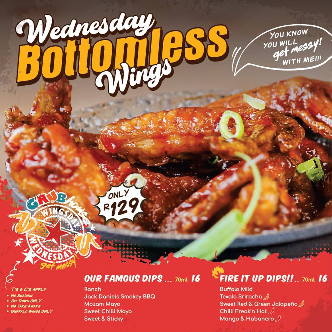 Menu at GrubHouse Diner restaurant, Trichardt