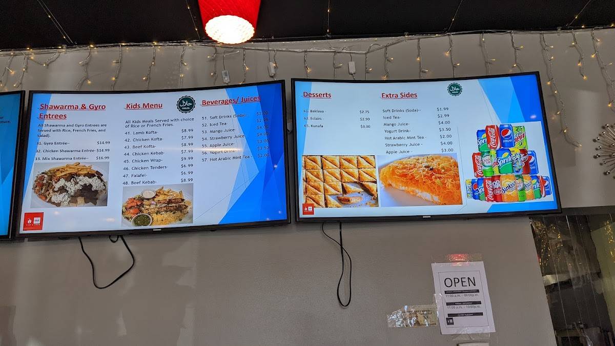 Menu at Gyro & Kebab Mediterranean Grill restaurant, Memphis