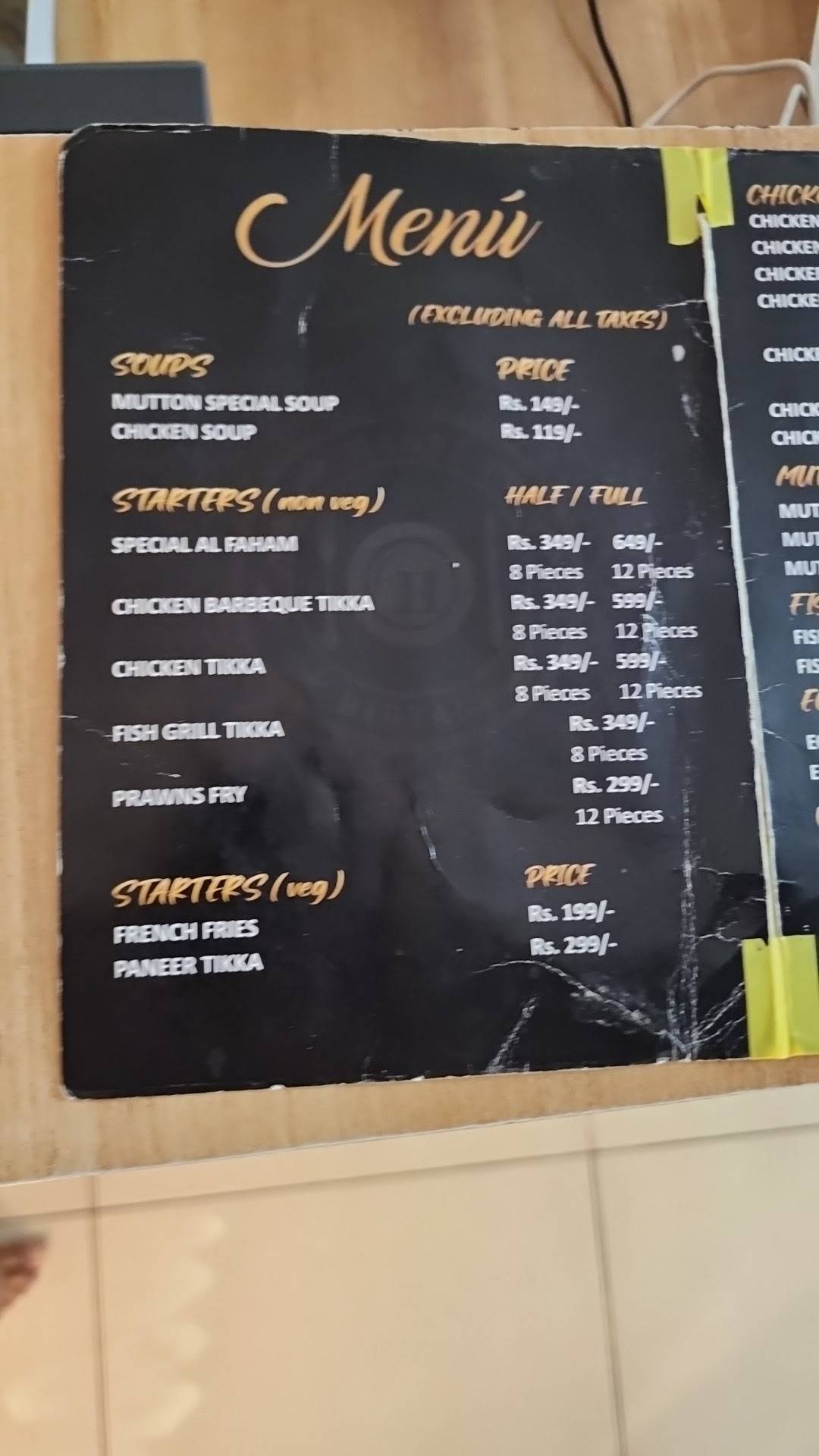 Menu at Habibi Mandi Restaurant Nallagandla, Hyderabad