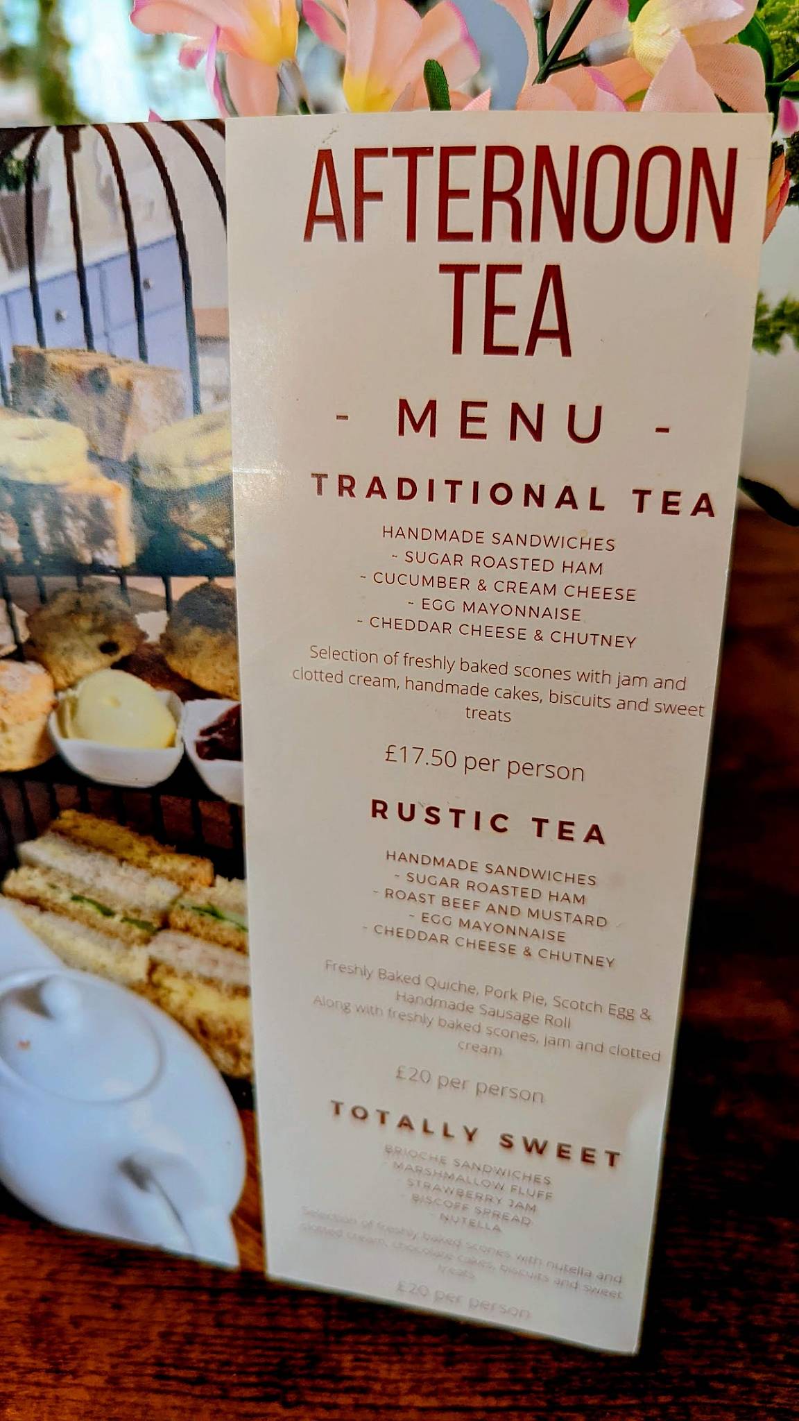 Menu at Heavenly Baking Coffee Shop and Tearooms restaurant, Walsall