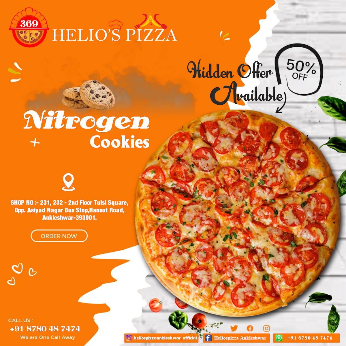 Menu at Helio's Pizza, Ankleshwar