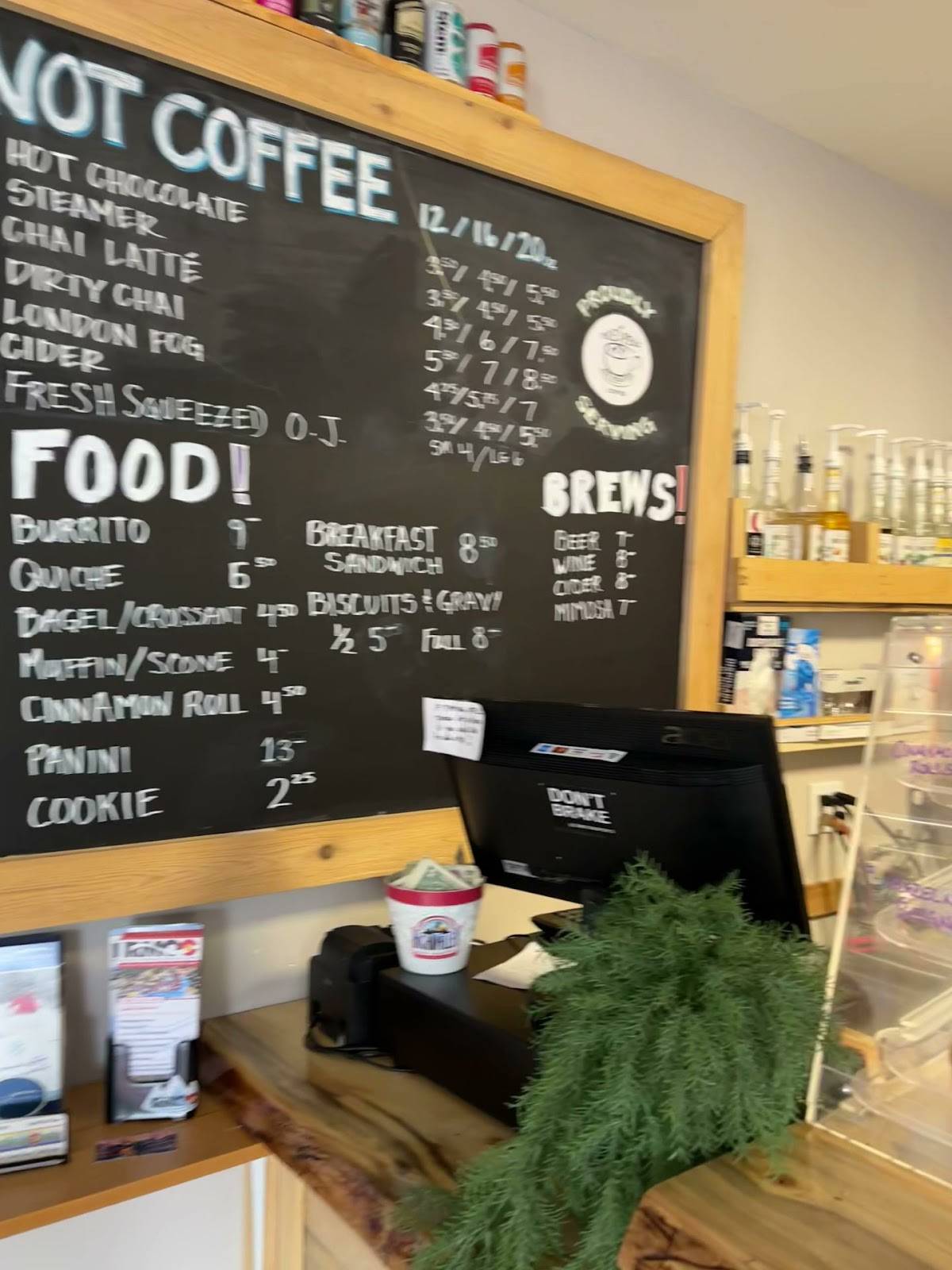 Menu at High Valley Center - Bagels-Bikes-Brews, Poncha Springs