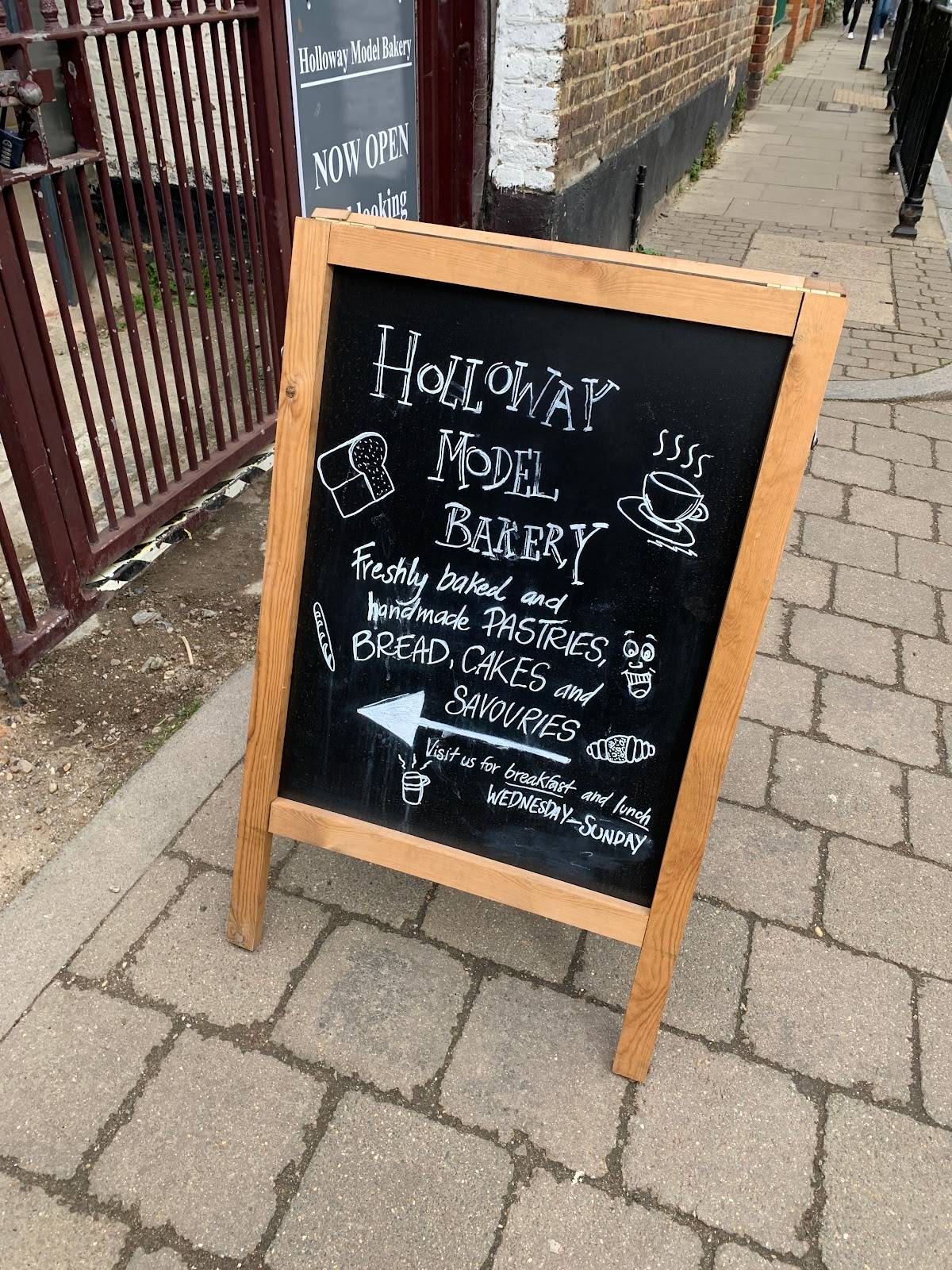 Menu at Holloway Model Bakery, London
