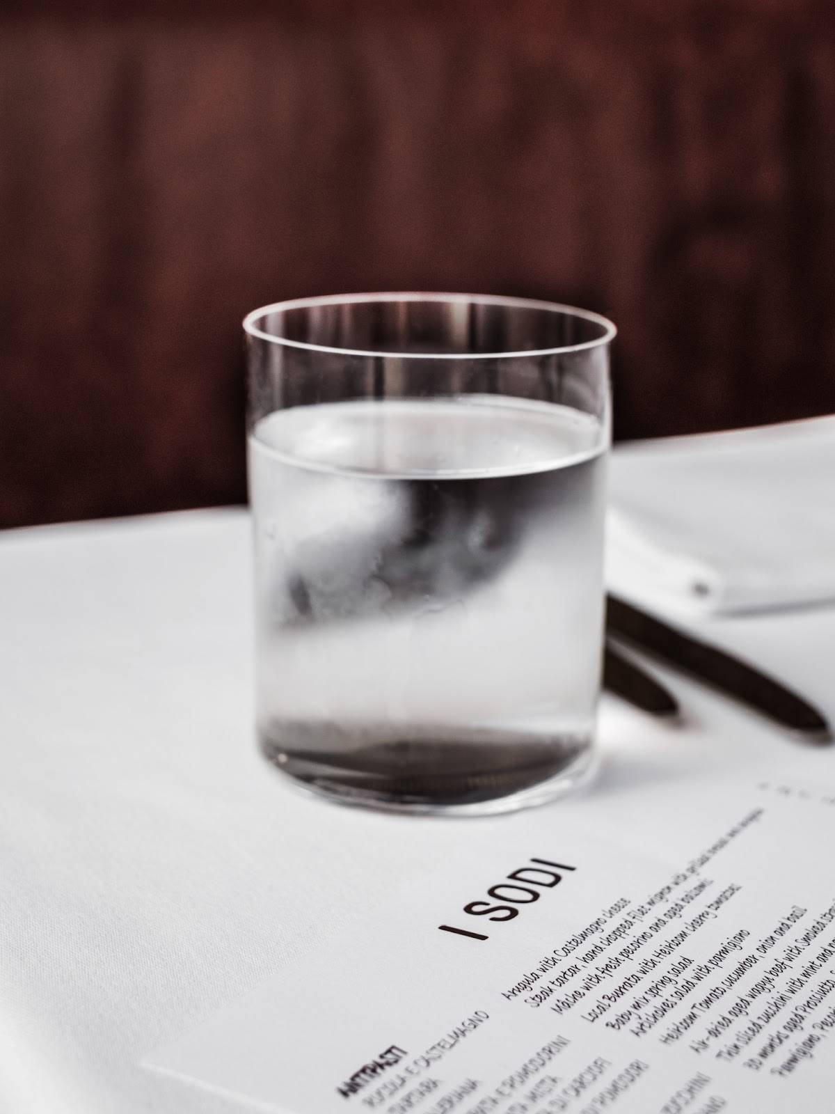 Menu at I Sodi restaurant, New York City, 314 Bleecker St