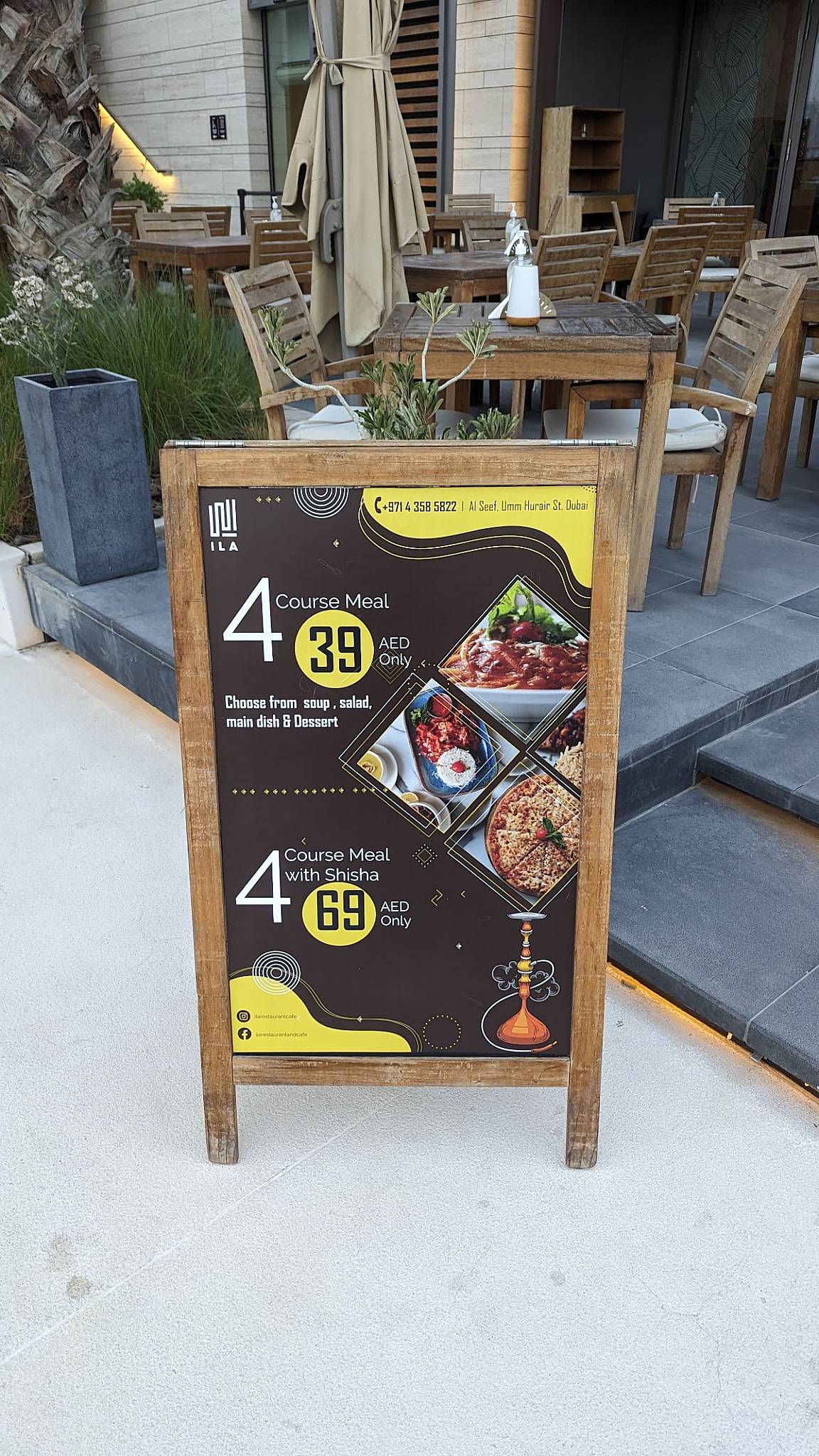 Menu at ILA Restaurant & Cafe, Dubai