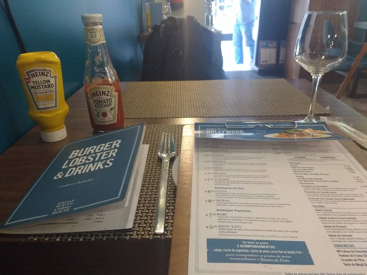 Menu em Italian Burger And Lobster House restaurante, Lisboa, Av ...