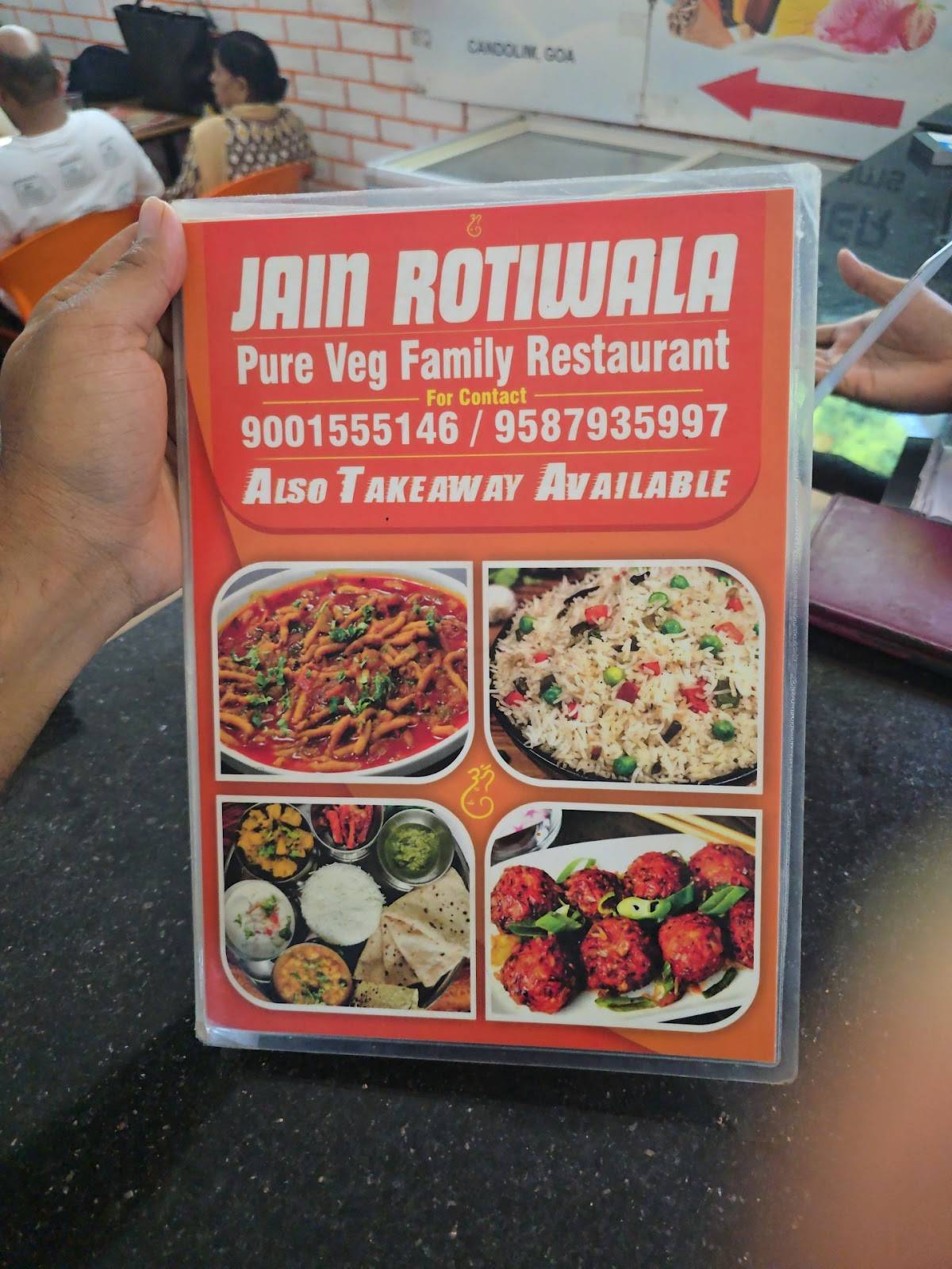 Menu at JAIN ROTI WALA PURE VEG RESTAURANT, Candolim