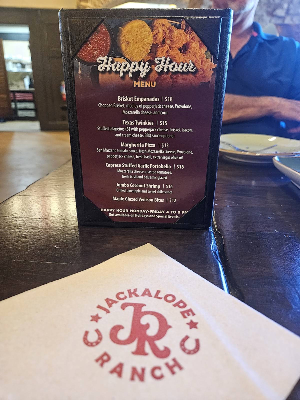 Menu at Jackalope Ranch restaurant, Indio, CA-111