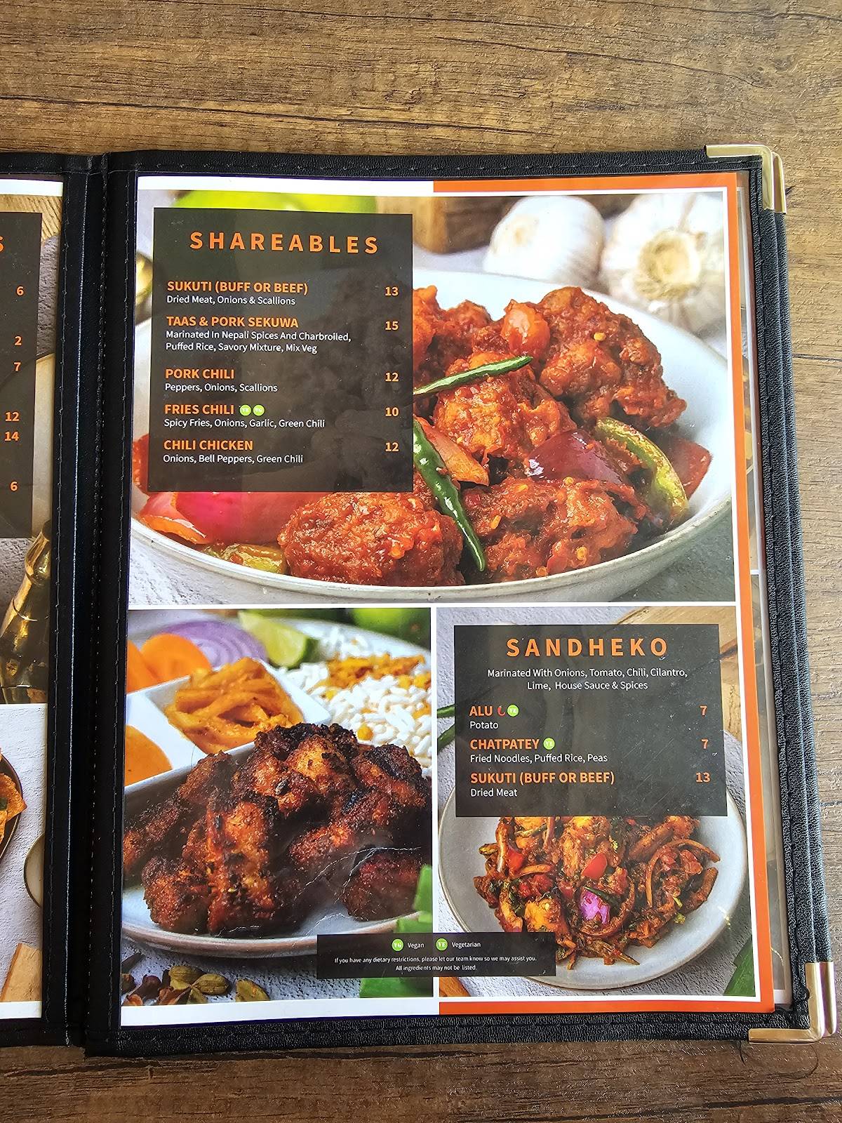 Menu au Jimbu Himalayan Thakali Kitchen - Nepali Restaurant in Toronto ...