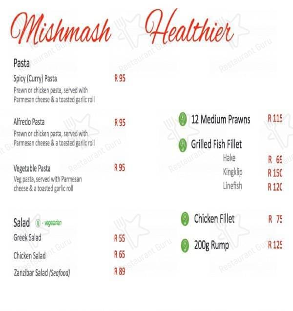 Menu at Jimmy's Killer Prawns Canal Walk restaurant, Cape Town, 71A ...