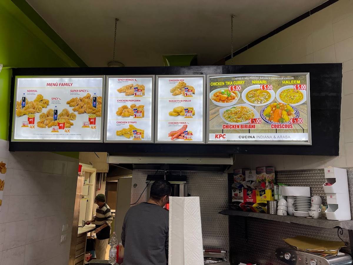 Menu da KPC -( kebab pizza chicken)Fast food restaurant, Padova