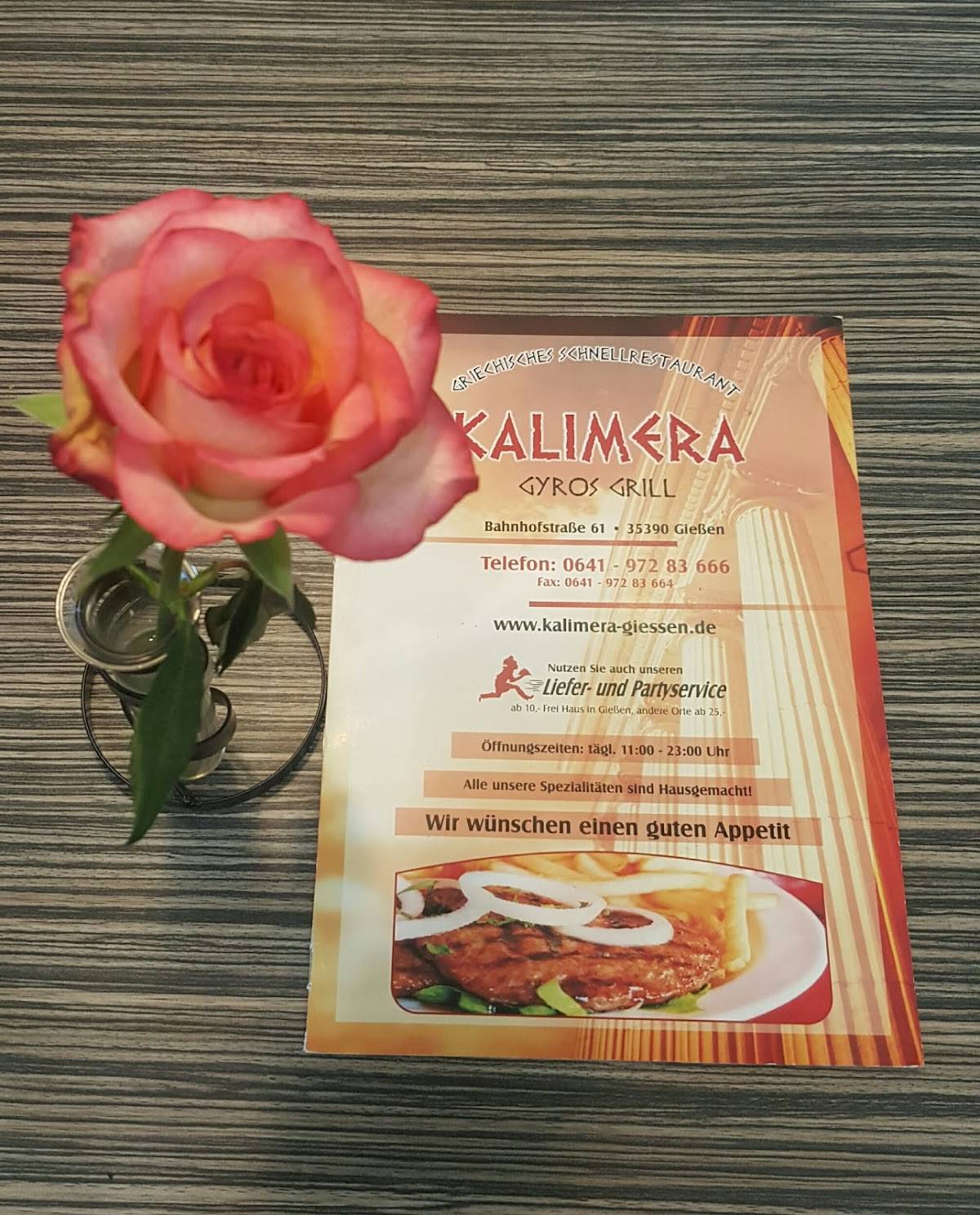 Speisekarte von Kalimera - Gyros Grill restaurant, Gießen