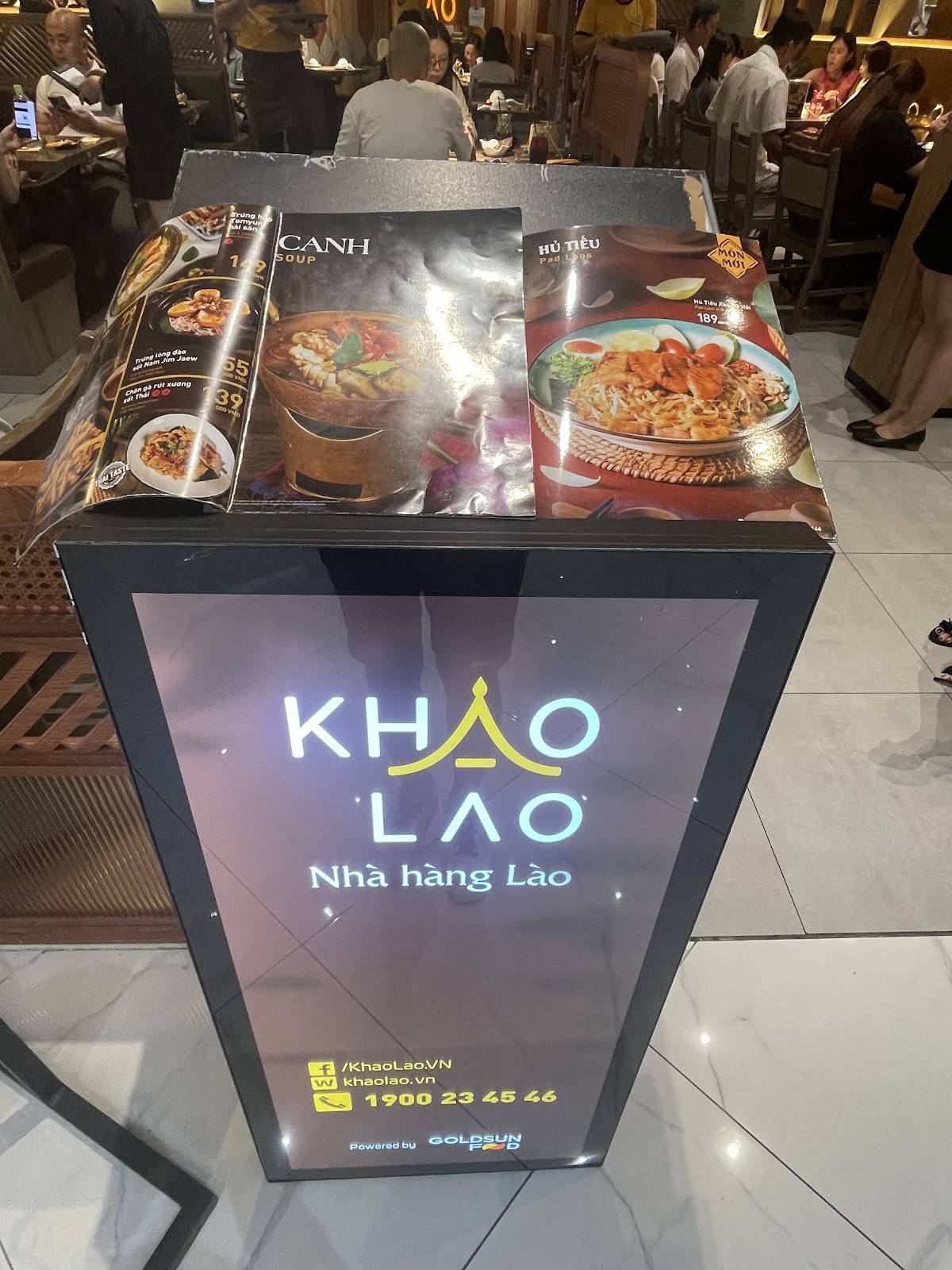Menu at Khao Lao Restaurant - Thiso Mall, Ho Chi Minh City