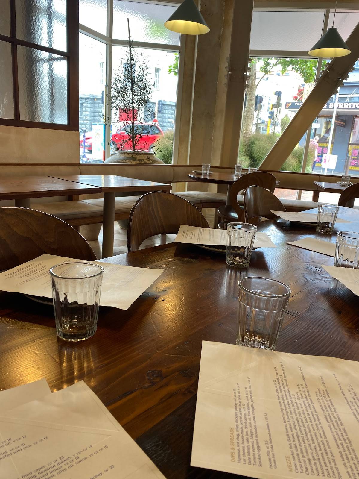 Menu at Kisa restaurant, Wellington