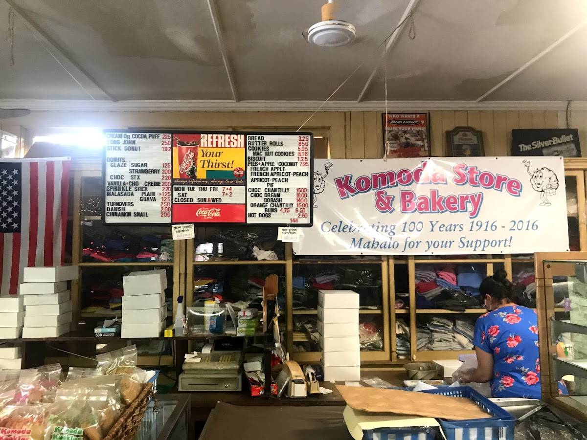 Carta de Komoda Store and Bakery, Makawao