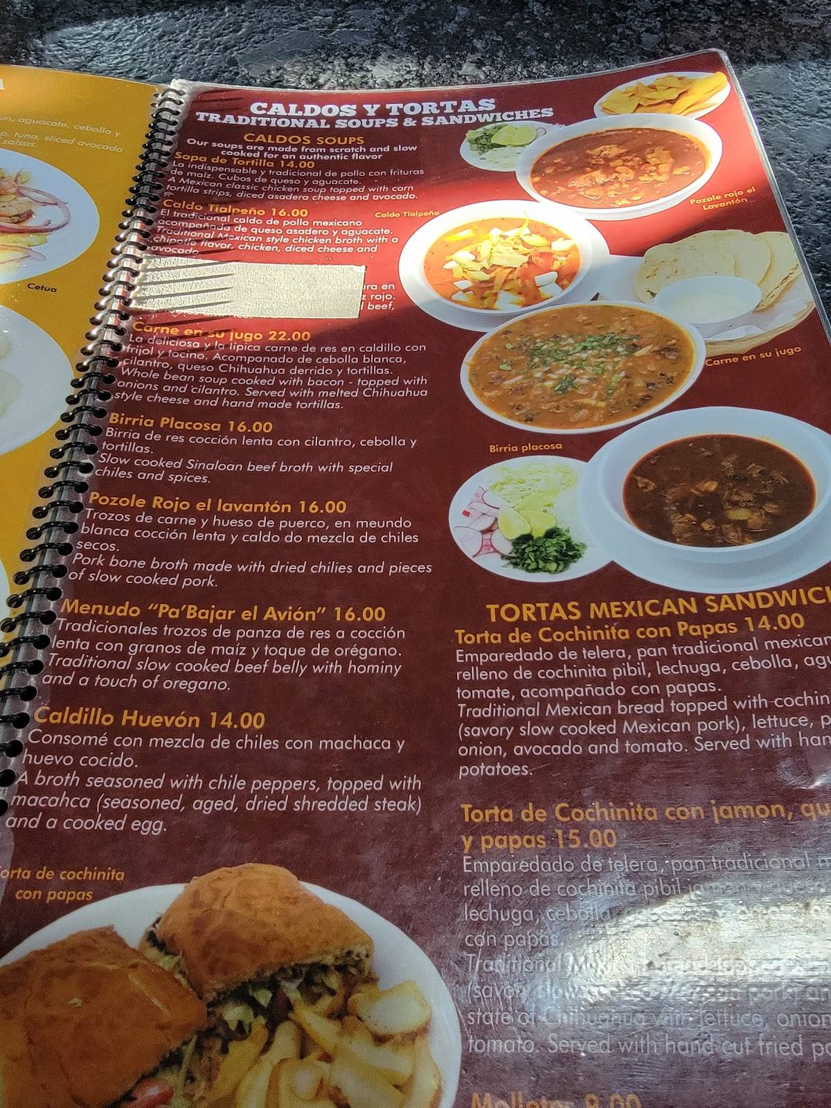 Menu at La Machaca De Mi Ama restaurant, Aurora