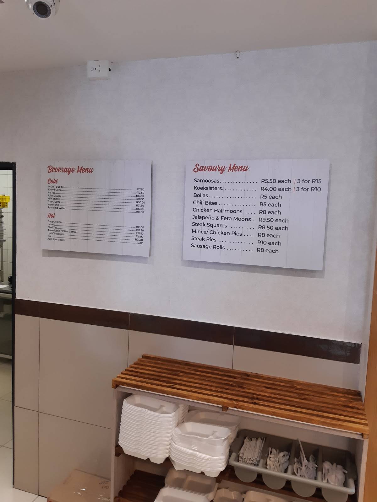 Menu at Lady Bee restaurant, Cape Town, Kromboom Rd