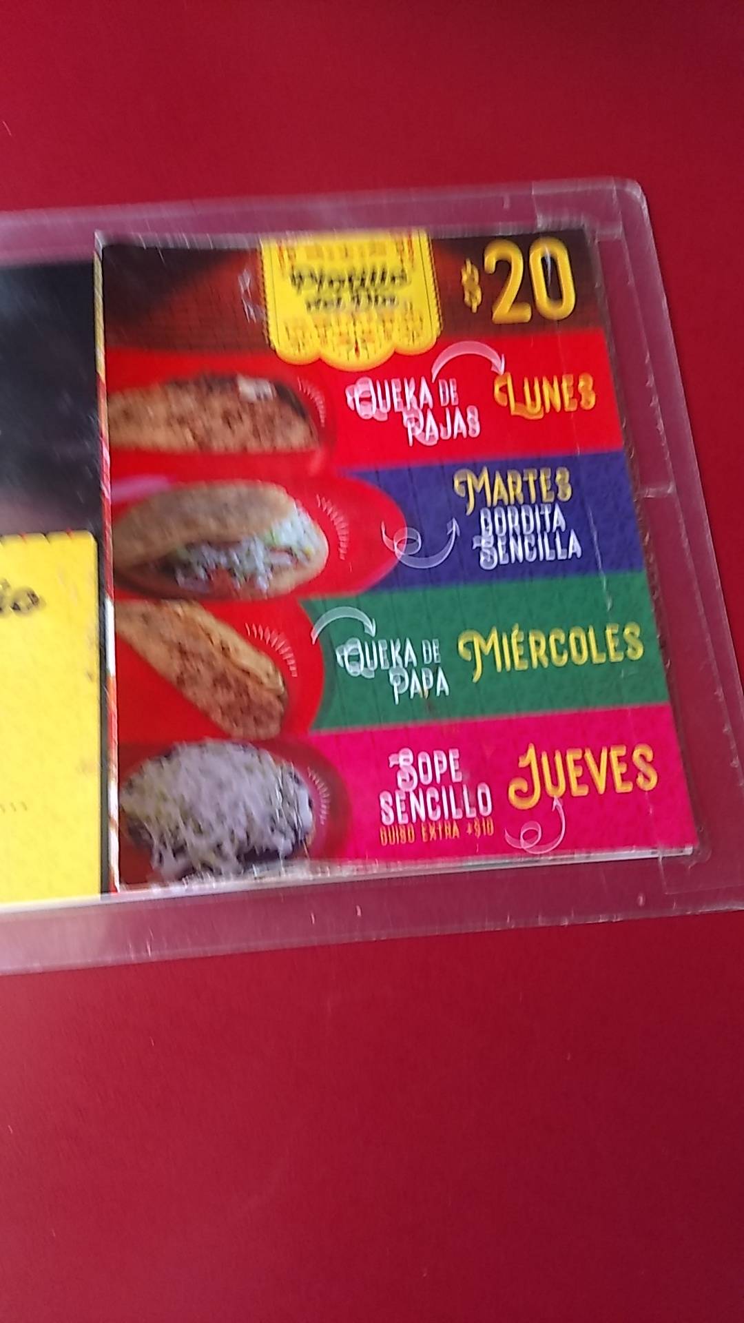 Carta del restaurante Las Quekas Factory Naval, Ciudad del México, Av ...