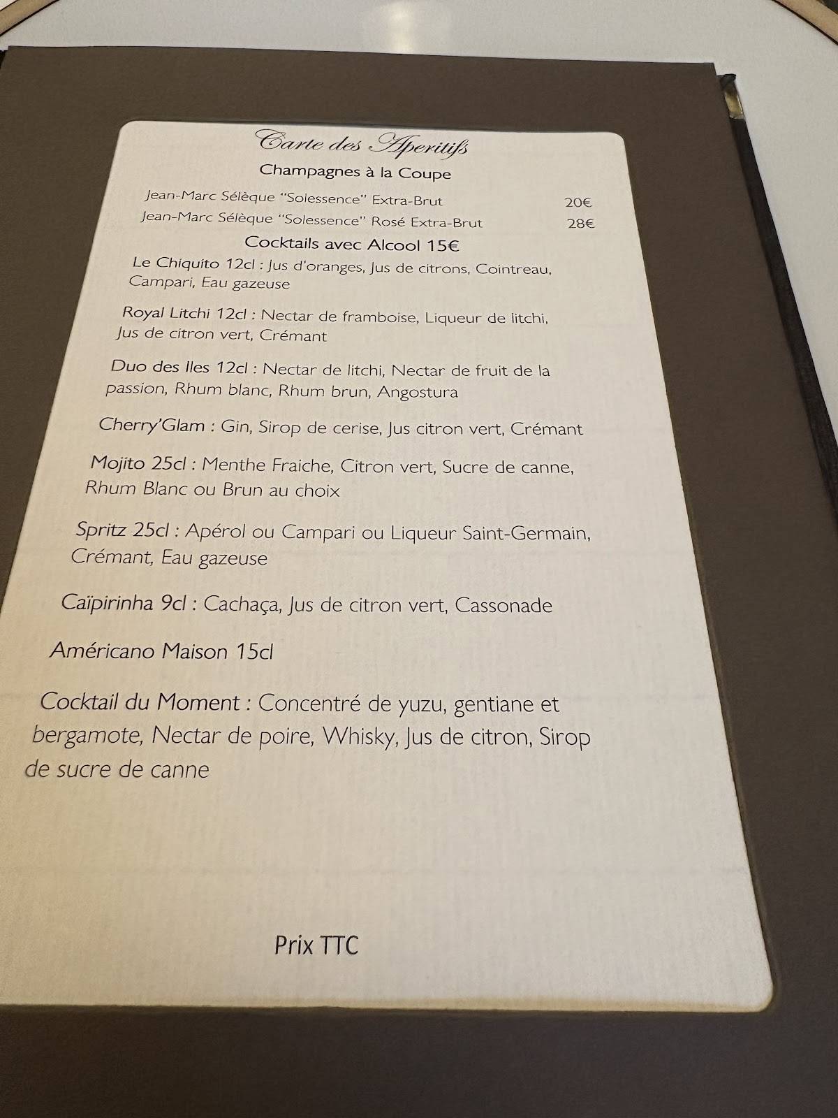 Menu Au Le Chiquito Restaurant Méry Sur Oise